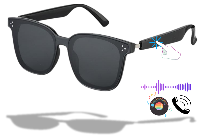 Black King Bluetooth Smart Glasses Specs